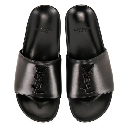 Yves Saint Laurent | Shoes | Ysl Leather Slides | Poshmark